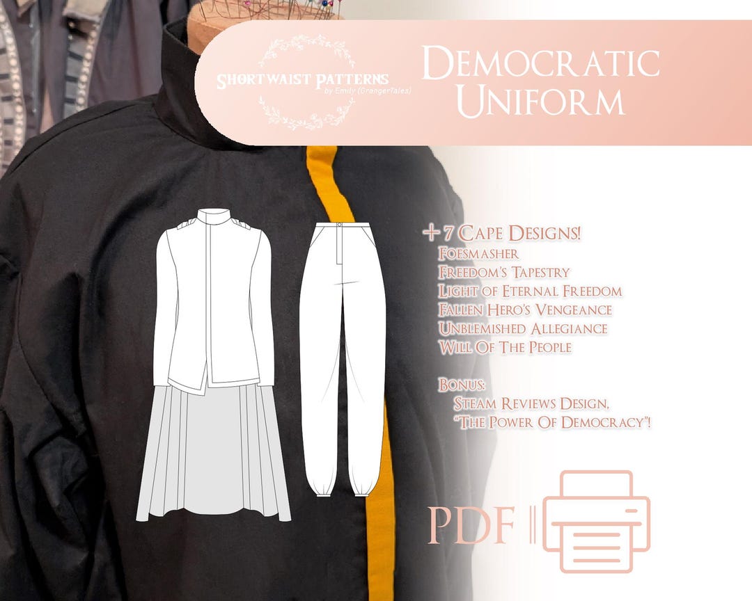 Democratic Uniform | PDF Pattern Sizes 6-30 - Etsy