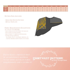 Belle Epoque Duster Pattern | One Size PDF Pattern - Etsy