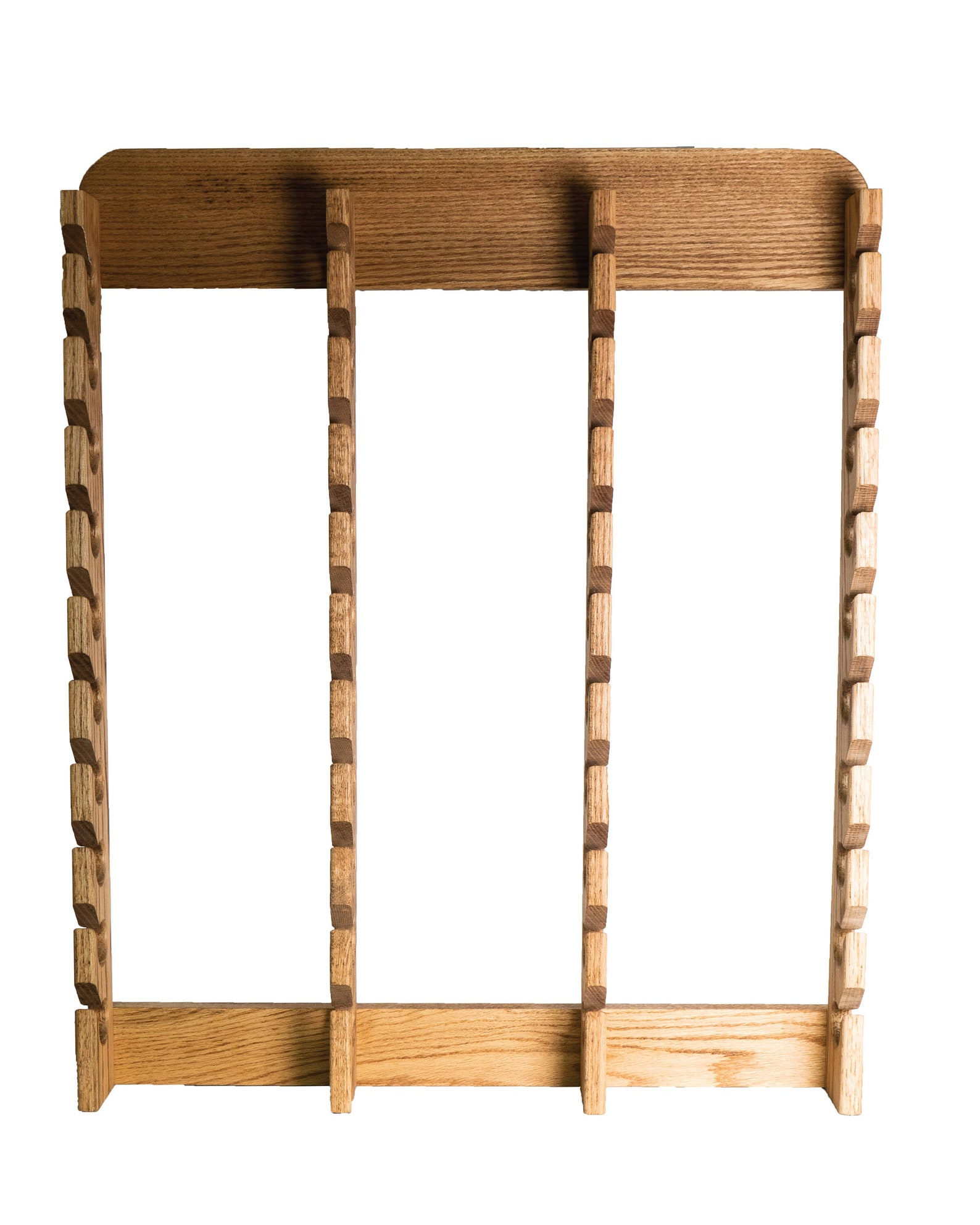 40 Cap Solid Oak Rack Made to Order Free Shipping USA - Etsy