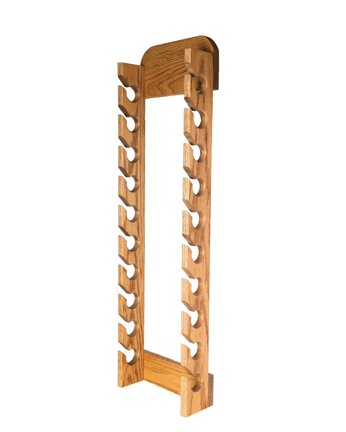 20 Cap Solid Oak Rack Made to Order Free Shipping USA - Etsy