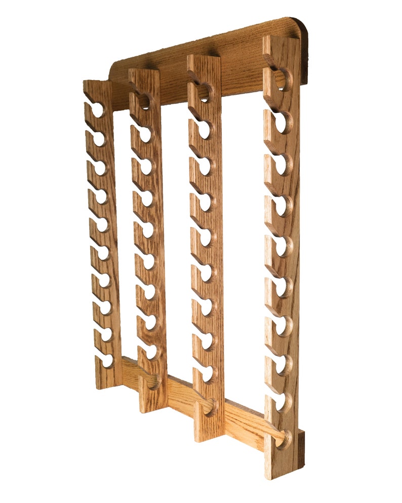 40 Cap Solid Oak Rack Made to Order Free Shipping USA - Etsy