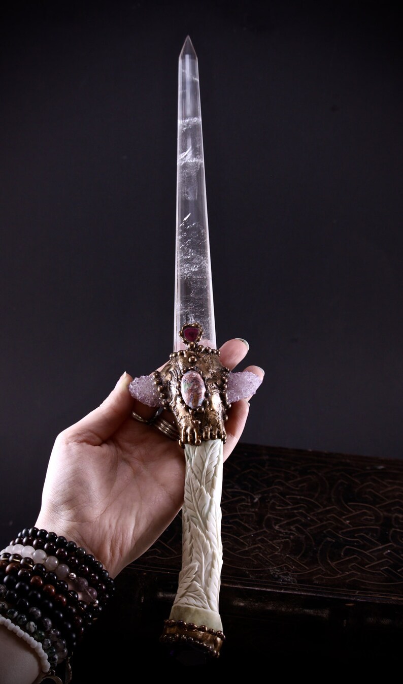 High Priestess Crystal Sword LAYAWAY AVAILABLE Opal | Etsy