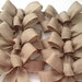 Burlap Decorative Bows / Natural - Burlap Bows / Set 8 Bows / Small ...
