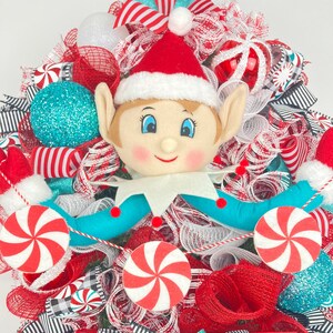 Elf Christmas Wreath / Christmas Elf Wreath / Whimsical - Etsy