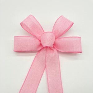 Pink Decorative Bows / Set 6 Bows / Easter Pink Decor Bows / - Etsy