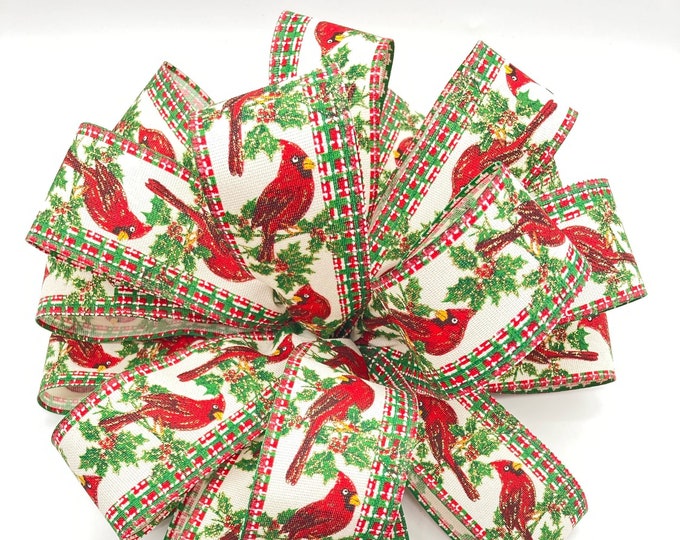 Cardinal Tree Topper / Christmas Tree Topper / Christmas - Etsy