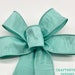 Mint Decorative Bows / Set 6 Bows / Christmas Decorative Bows / Xmas ...