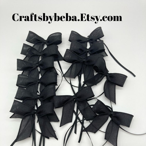Small Black Bow - Etsy