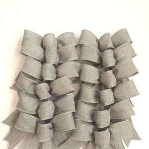 Gray Color Bows / Small Gray Decorative Bows / Set 12 Bows / Gray Color ...