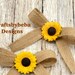 Sunflower Small Decorative Bows / Set 24 Bows / Sunflower Mason Jars ...