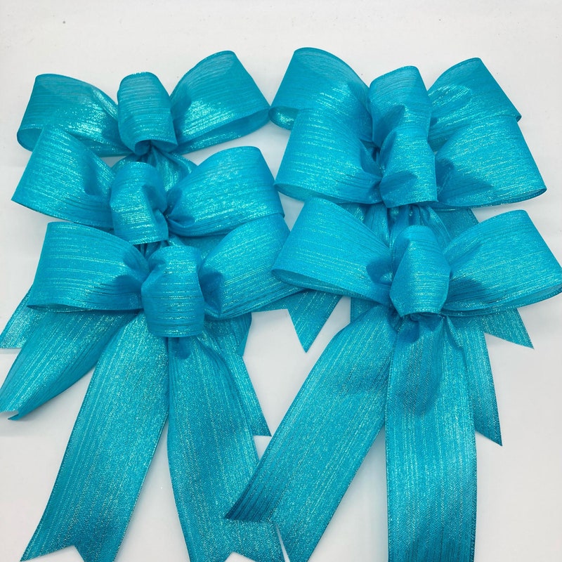Dark Teal Bows for Decor - Etsy