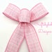 Pink Decorative Bows / Set 12 Bows / Pink and White Bows / Easter Pink ...