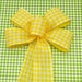 Yellow Gingham Decorative Bows / Set 6 Bows / Yellow and White - Etsy