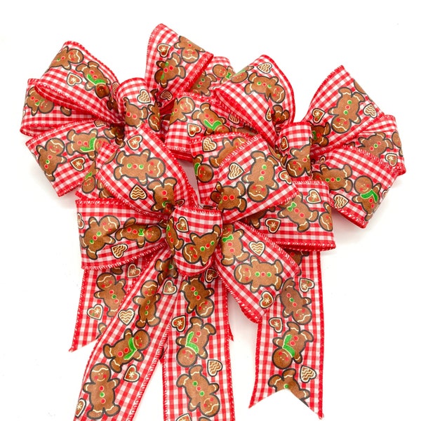 Gingerbread Man Bow - Etsy
