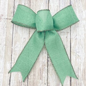 Green Sage Decorative Bows / Set 12 Bows / Christmas Tree Green Bows ...