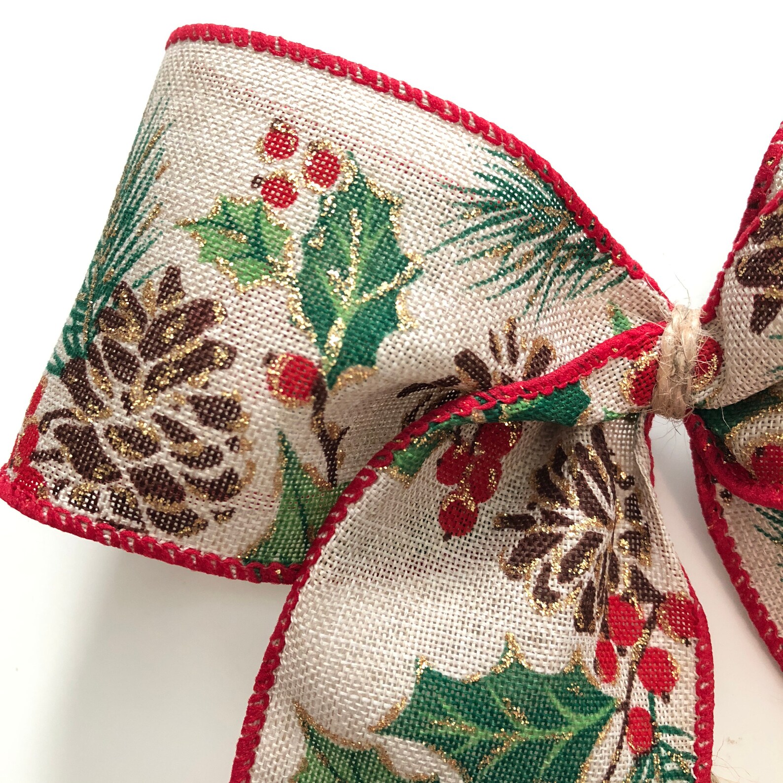 Christmas Bows / Christmas Tree Bows / Xmas Holly Berries Bows - Etsy