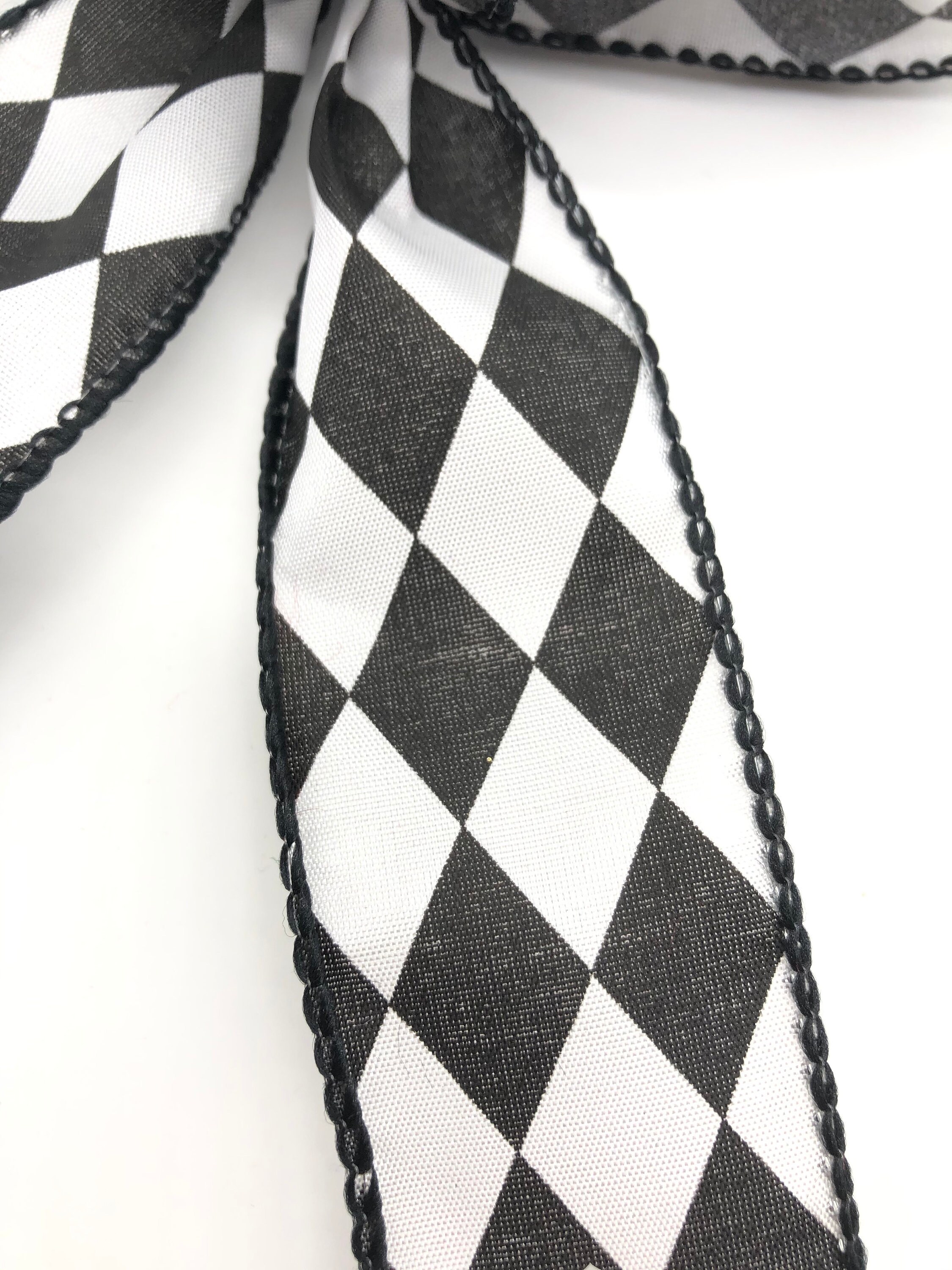 Black and White Decorative Bow / Set 8 Bows / Harlequin Black | Etsy