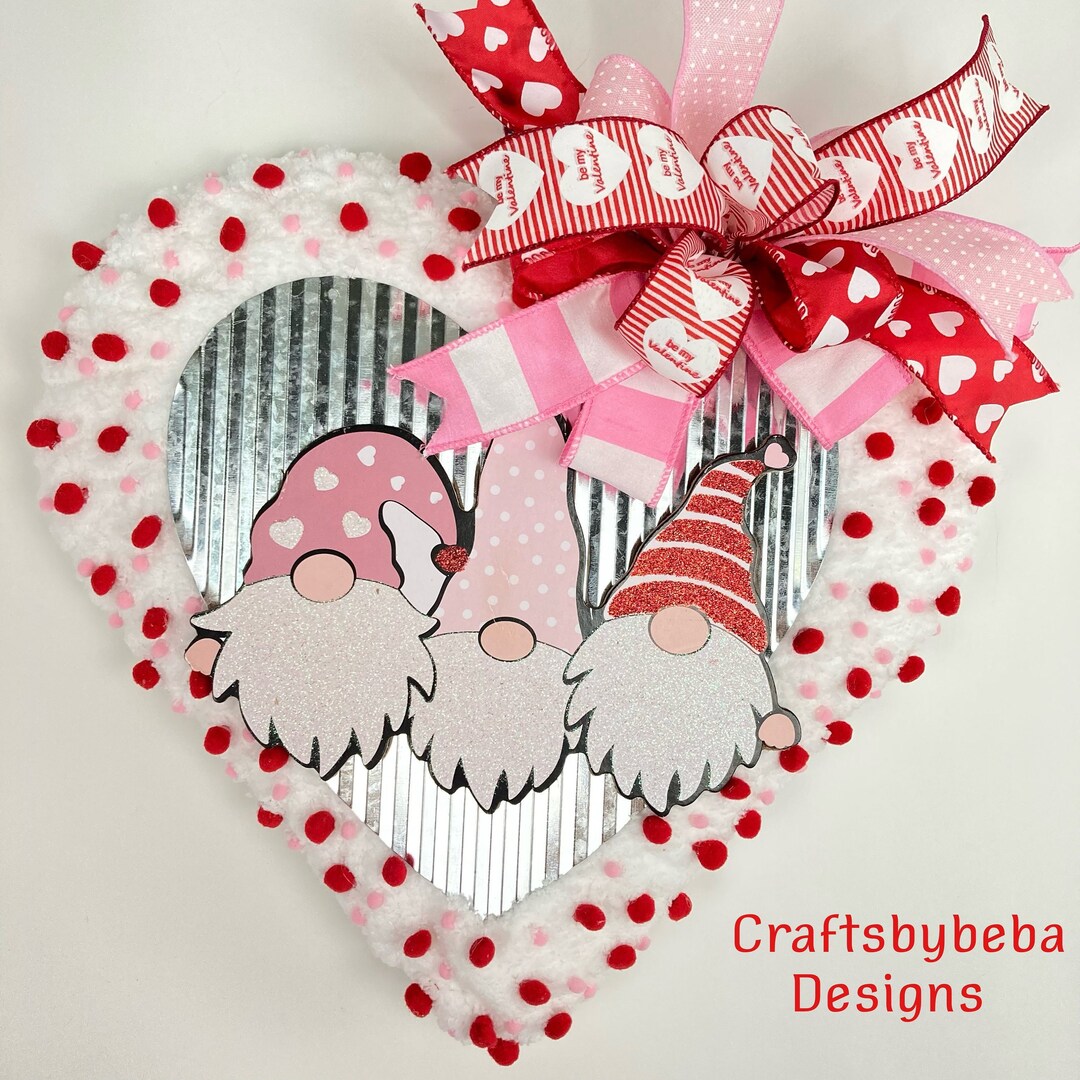 Valentine Door Hanger / Valentine Gnome Heart Decor / Door - Etsy