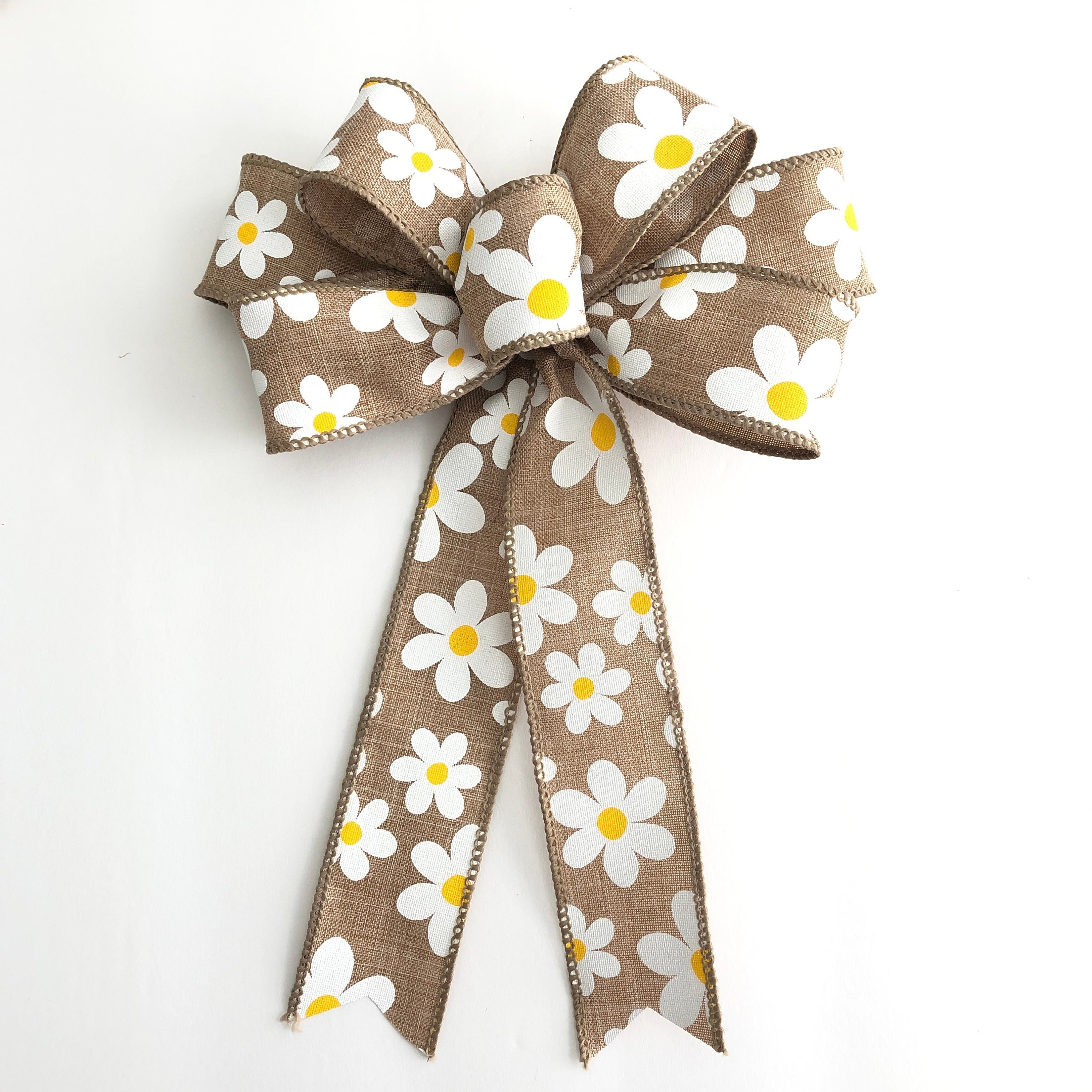 Daisy Decorative Bows - Set of 5 - Spring Summer Decor - Etsy
