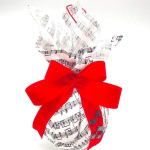 Music Notes Christmas Ornaments: Handmade Fabric Xmas Decor, Set of 2 ...