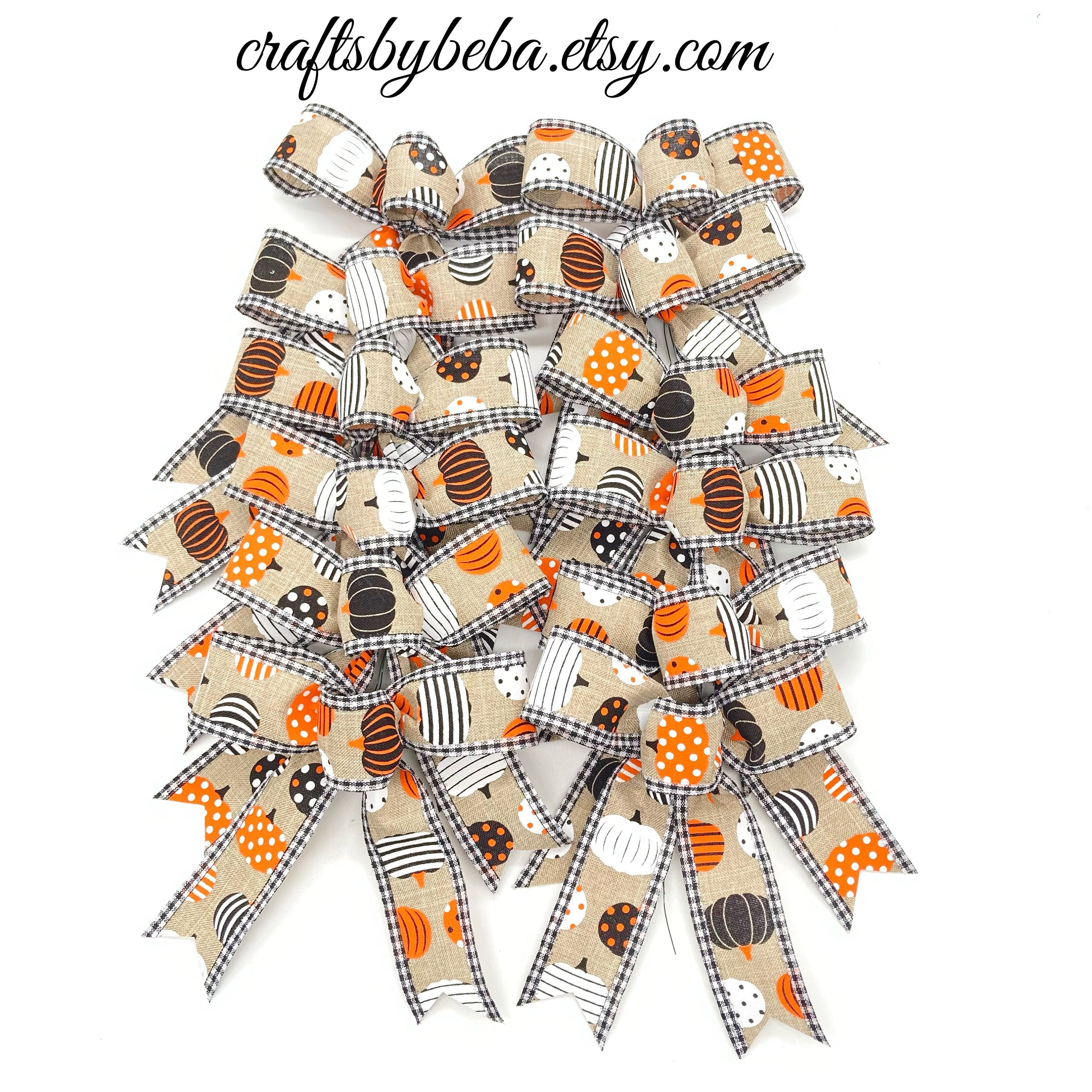 Harvest Decorative Bows / Set 12 Bows / Fall Small Decor Bows - Etsy UK