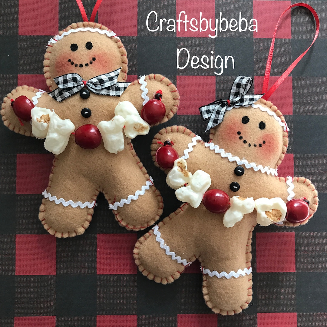 Gingerbread Ornaments / Xmas Tree Gingerbread Ornaments / Christmas ...