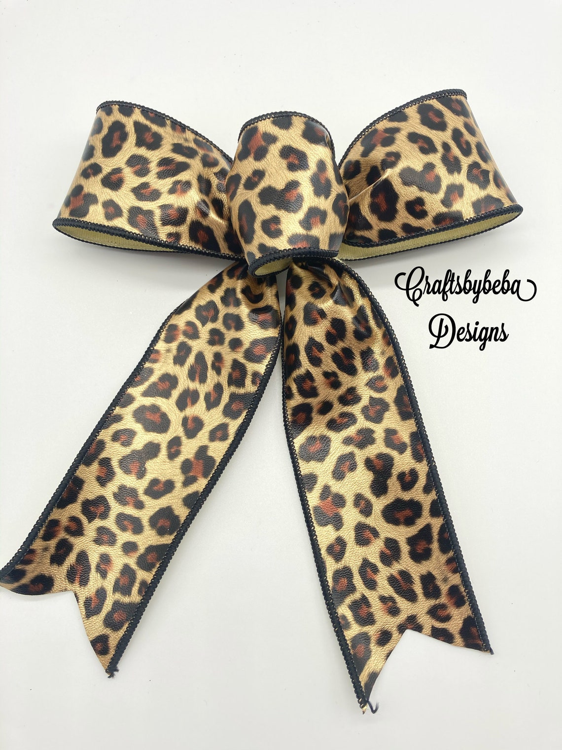 Cheetah Decorative Bows / Set 6 Bows / Christmas Tree Bows / | Etsy