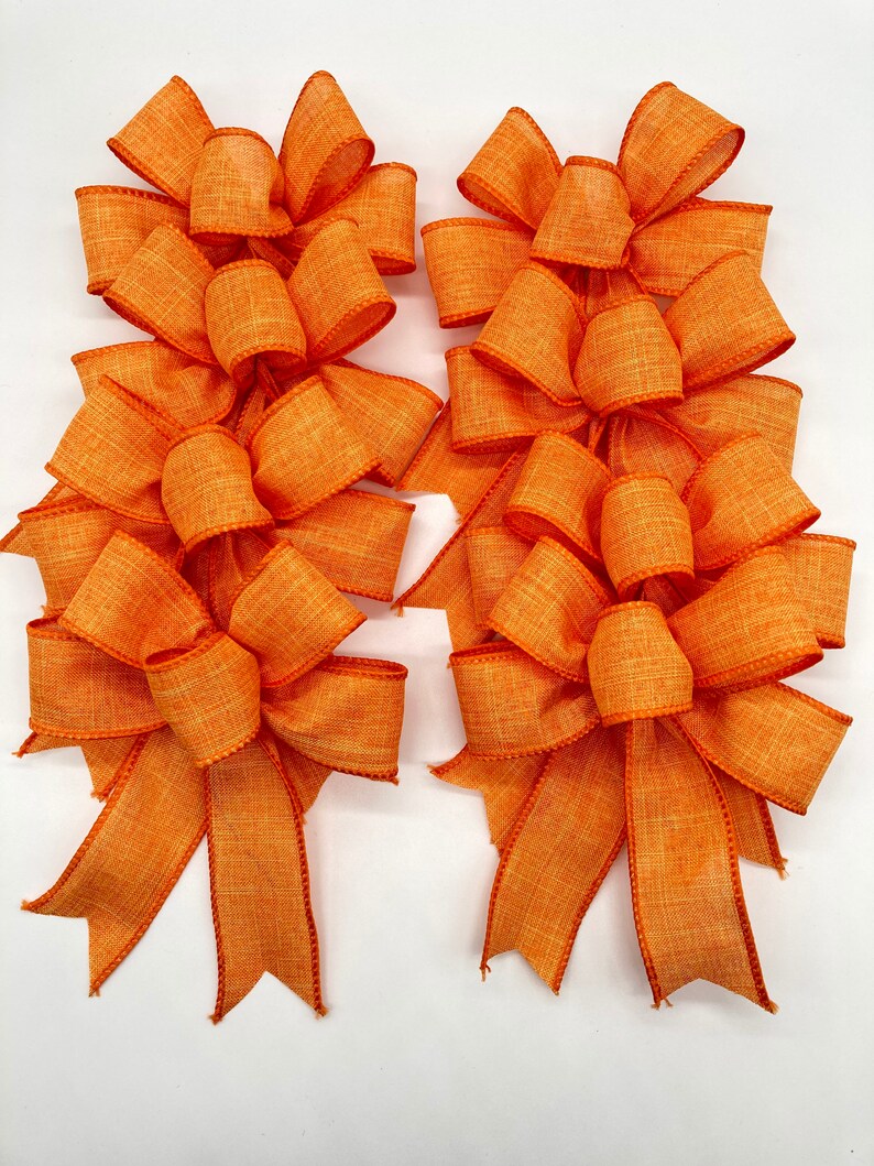 Harvest Decorative Bows / Set 8 Bows / Fall Small Bows / | Etsy