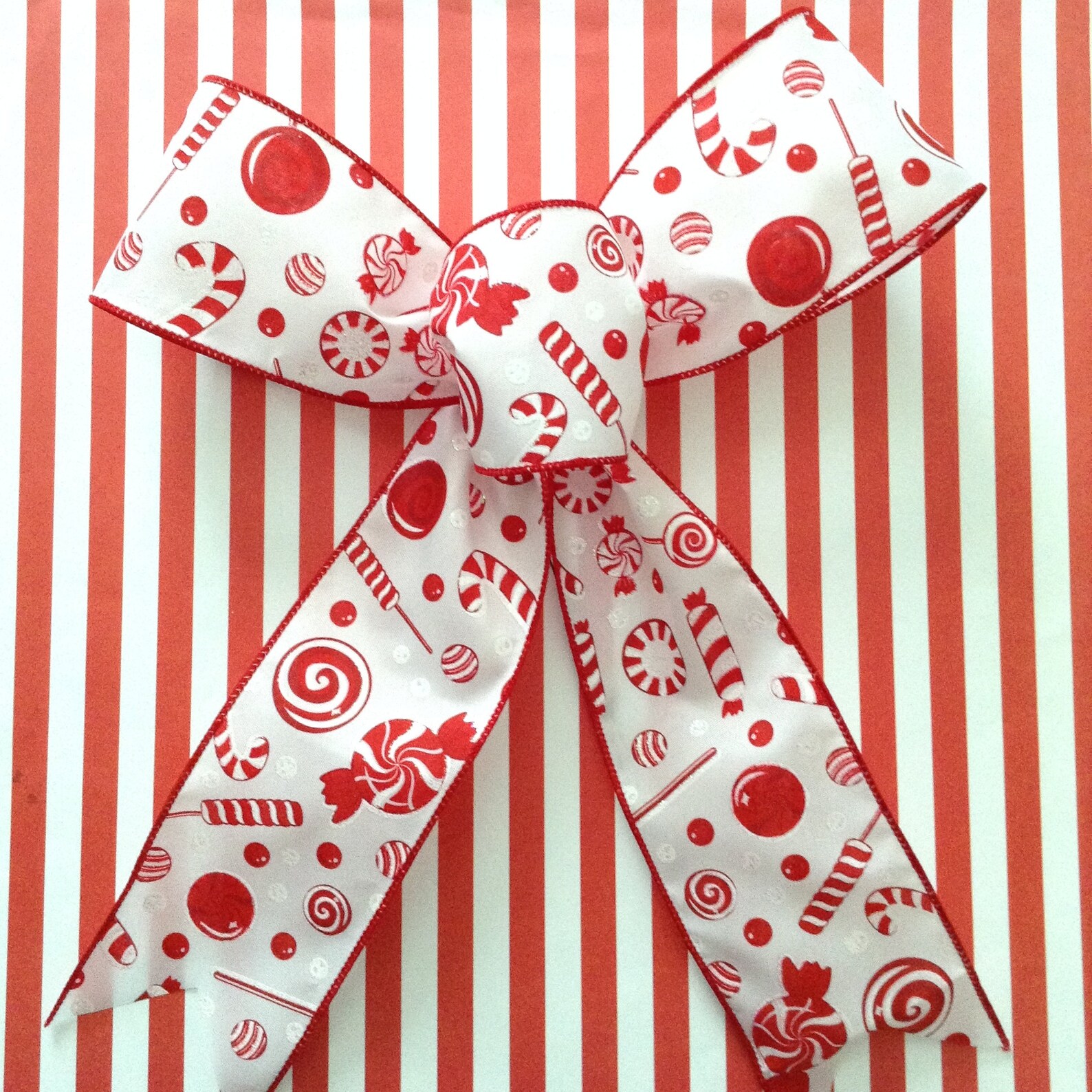 Christmas Peppermint Bows / Candy Cane-peppermint Bows - Etsy