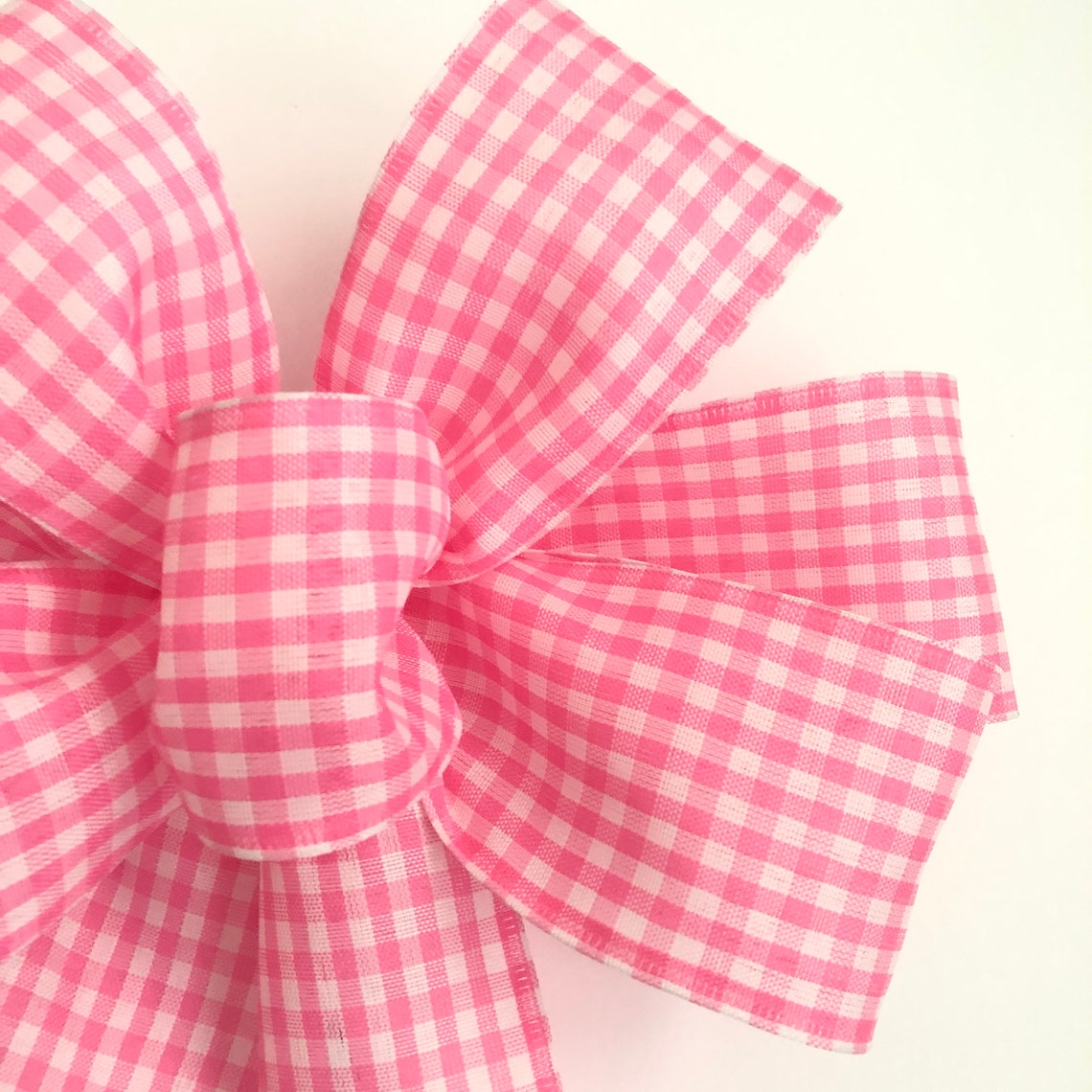 Pink Decorative Bows / Pink Gingham Bows / Set of 3 / It's - Etsy