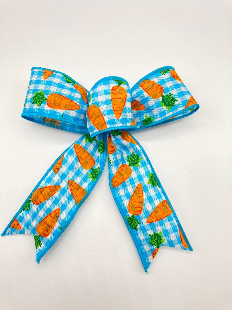 Easter Decorative Bows / Set 12 Bows / Easter Blue Plaid - Etsy