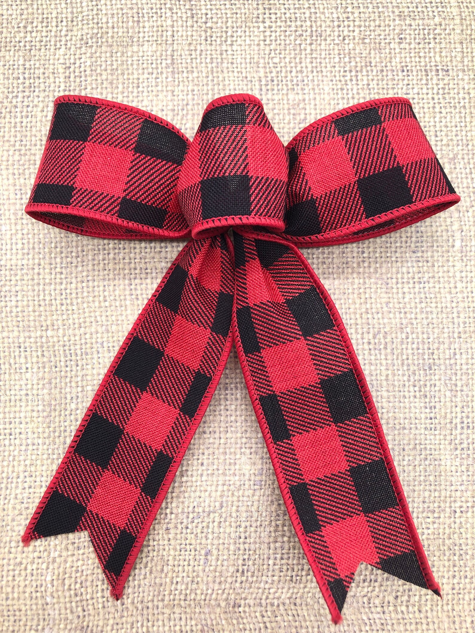 Christmas Tree Bows / Xmas Decorative Bows / Set of 8 Bows / - Etsy
