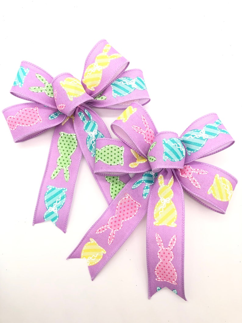 Easter Decorative Bows / 6 Set Bows / Bunnies Decorative Bows - Etsy