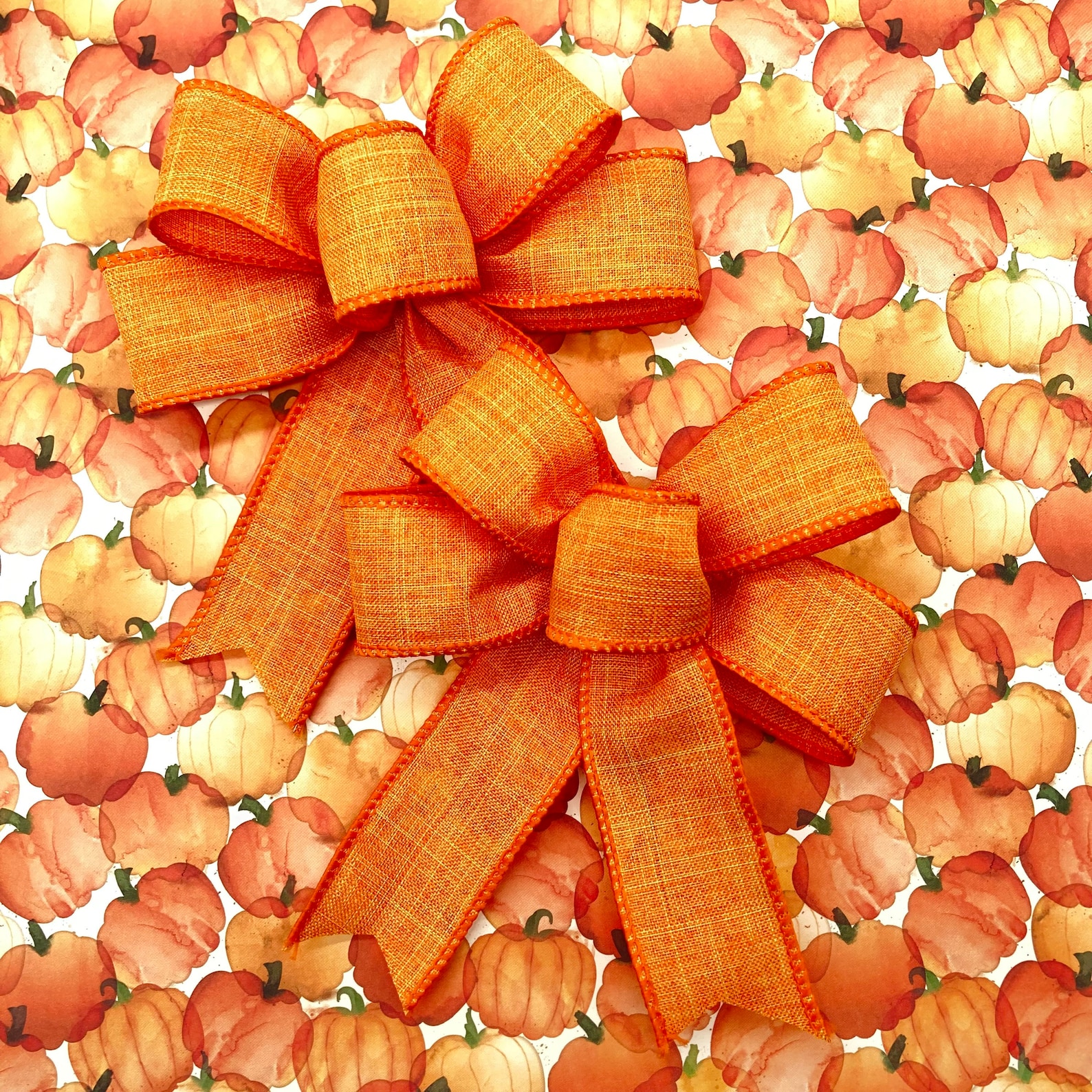 Harvest Decorative Bows / Set 8 Bows / Fall Small Bows / | Etsy