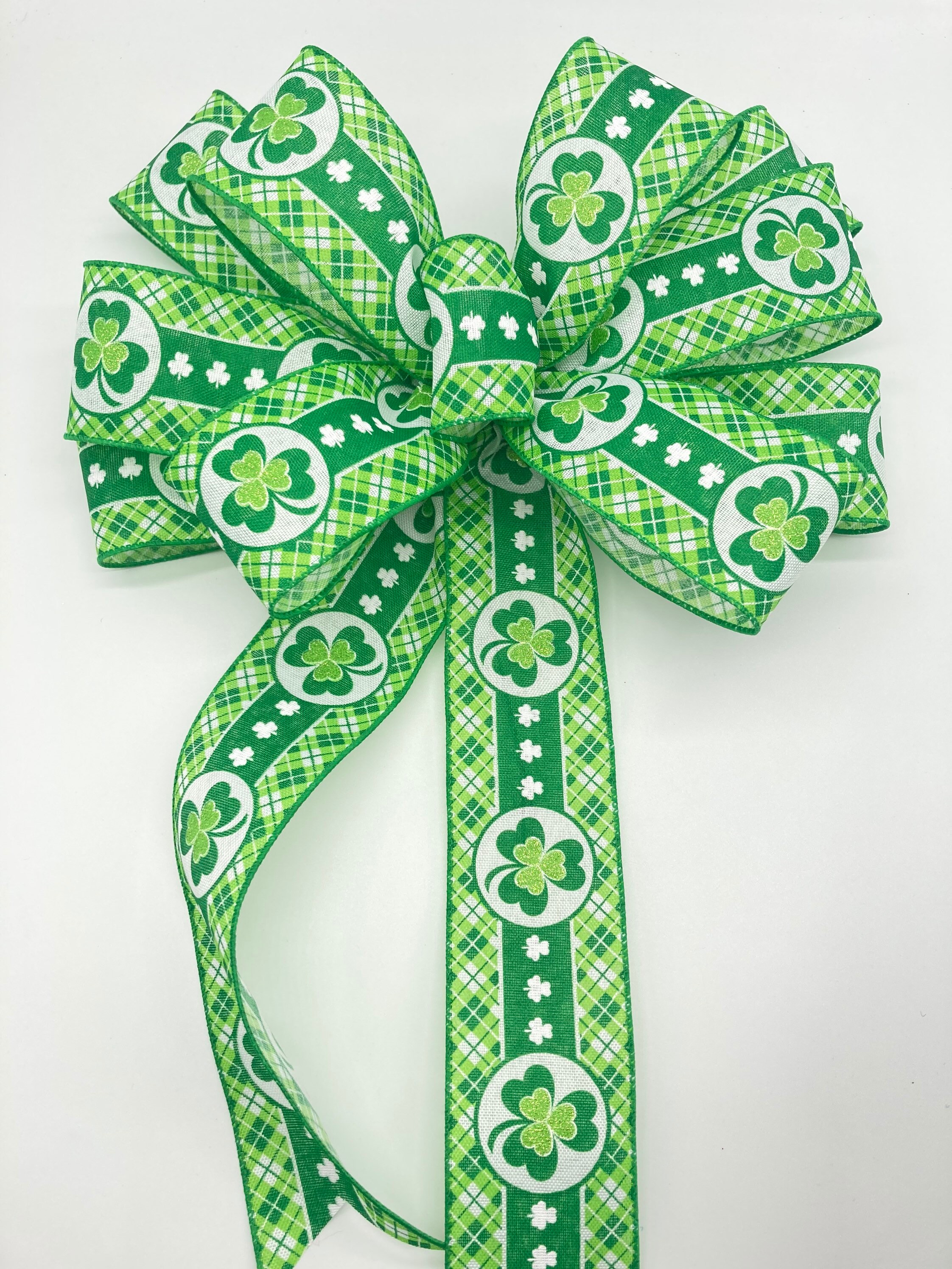 St. Patrick Wreath Bow / St. Patrick Decorative Bow / Green - Etsy UK