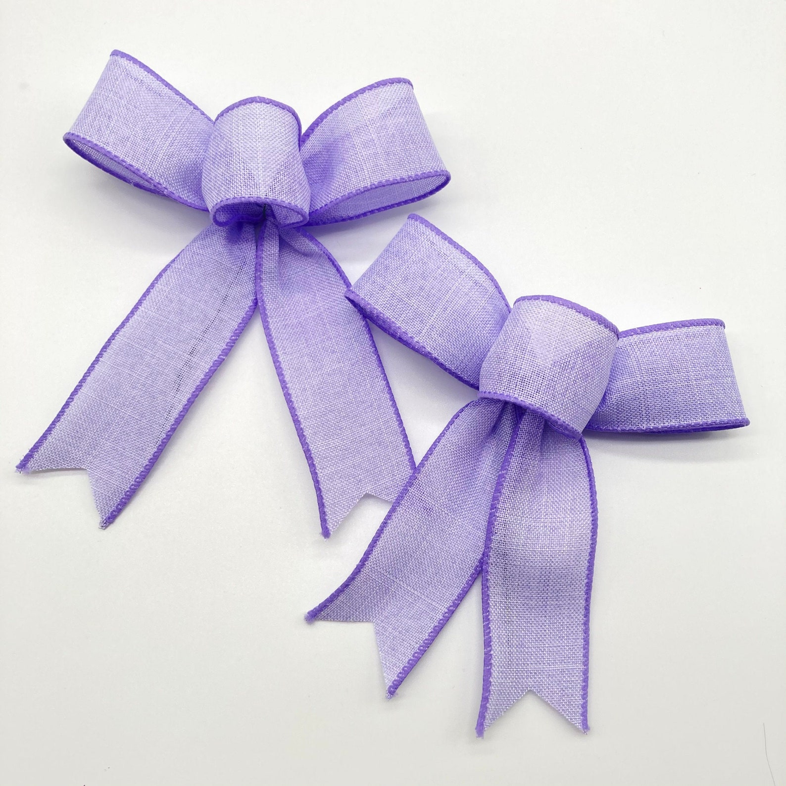 Purple Decorative Bows / Set 8 Bows / Small Spring Purple - Etsy