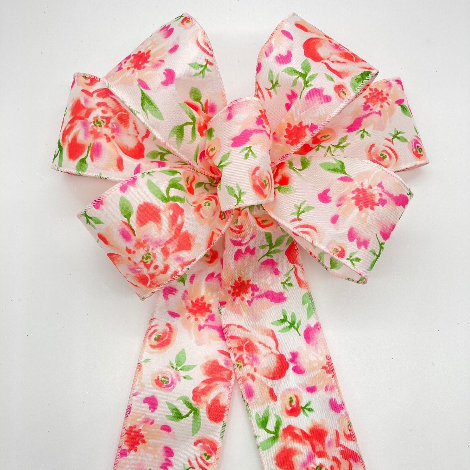 Floral Decorative Bow / Set 3 Bows / Summer Spring Bows / | Etsy