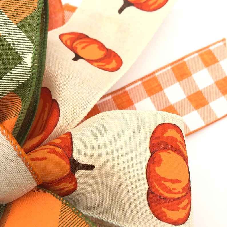 Harvest Decorative Bow / Fall Decor Bow / Autumn Bow / Green - Etsy