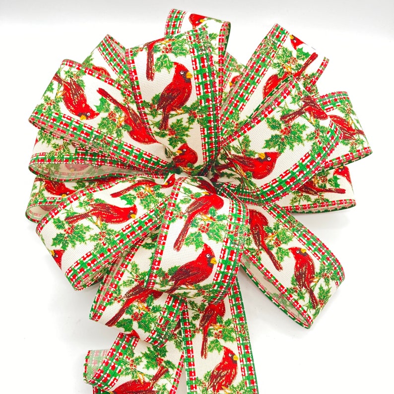 Cardinal Tree Topper / Christmas Tree Topper / Christmas | Etsy