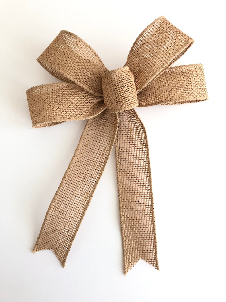 Burlap Decorative Bows / Rustic Burlap Bows / Valentine - Etsy