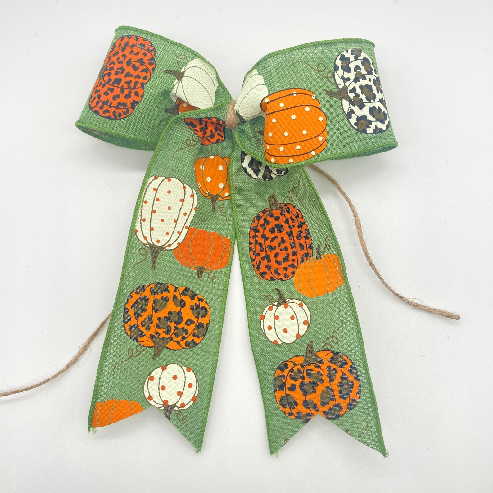 Fall Decorative Bows / Set 6 Bows / Harvest Pumpkin Bows / - Etsy