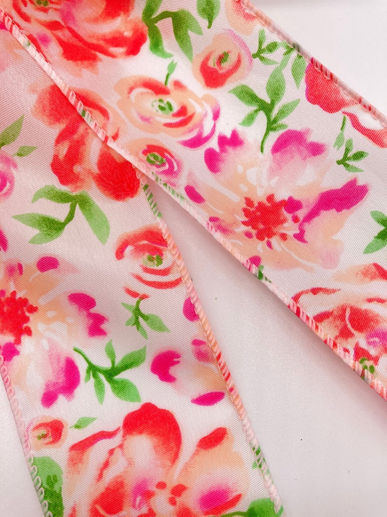 Floral Decorative Bow / Set 3 Bows / Summer Spring Bows / - Etsy