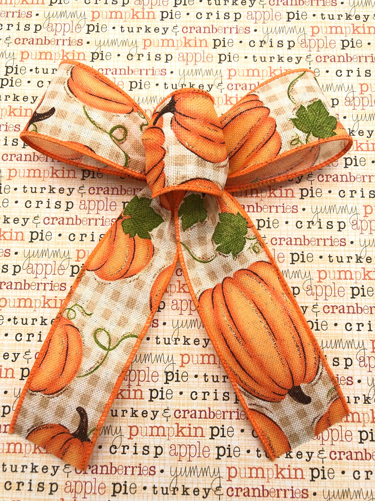 Harvest Decorative Bows / Set 12 Bows / Fall Decor Bows / - Etsy