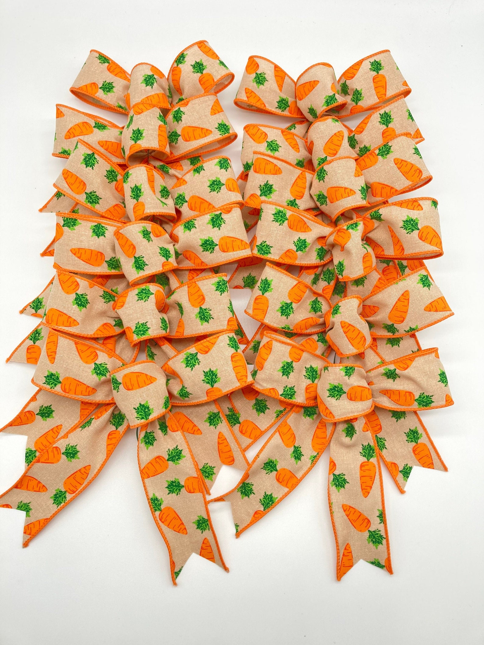 Easter Decorative Bows / Set 12 Bows / Easter Small Natural | Etsy