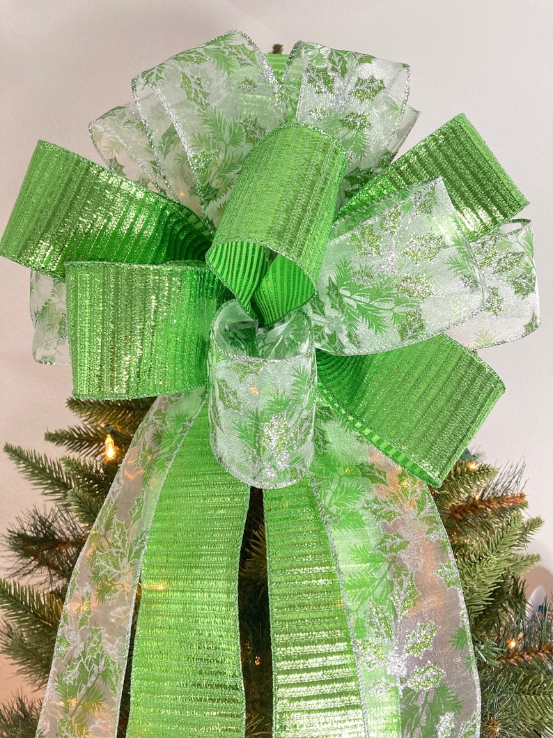 Green Christmas Mint Tree Topper / Green Mint Christmas | Etsy