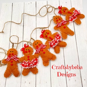 Gingerbread Banner / Gingerbread Bunting/ Christmas Gingerbread Decor ...