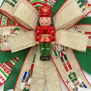 Nutcracker Christmas Tree Topper / Nutcracker Christmas Wreath - Etsy