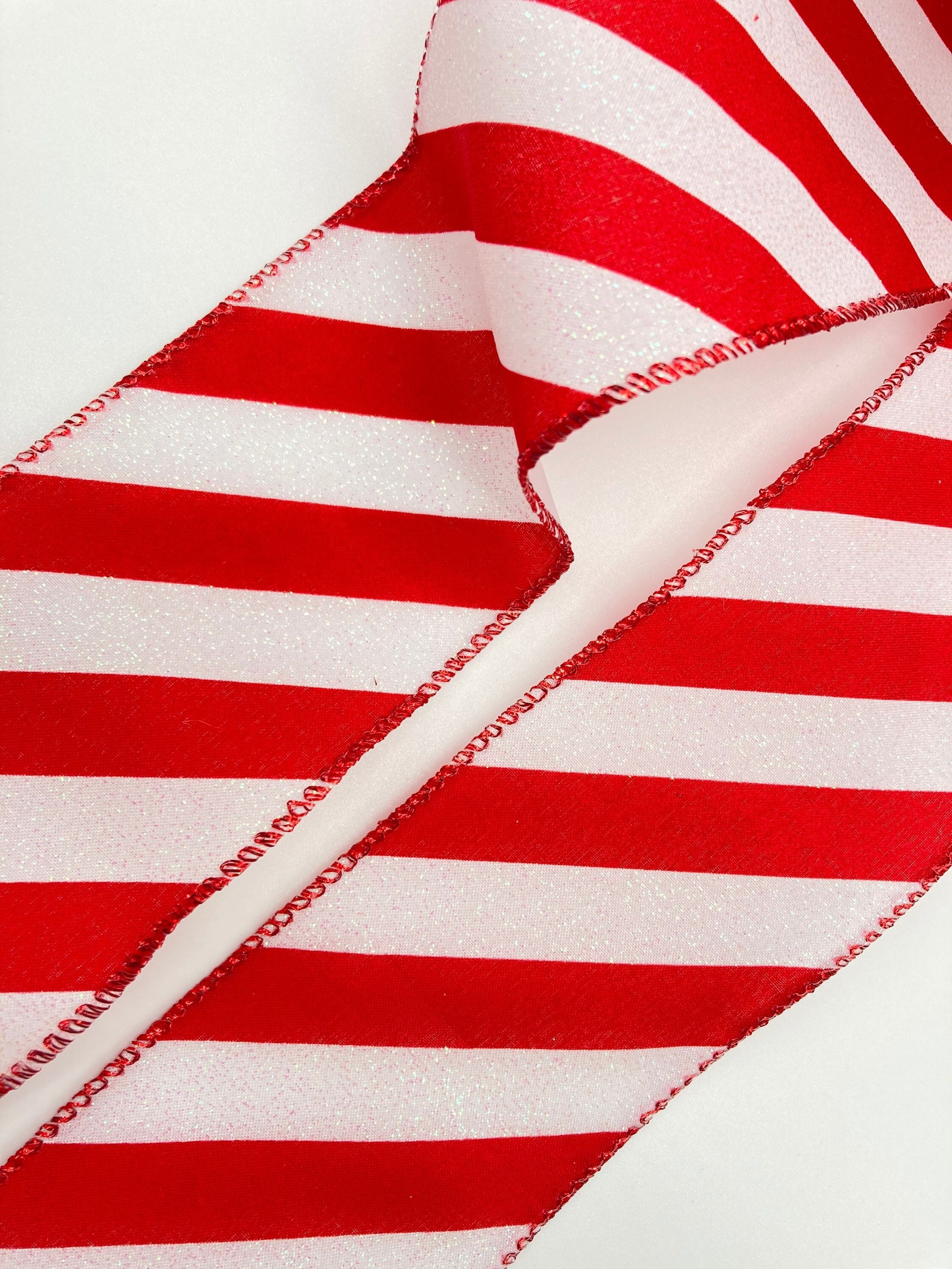 Peppermint Wreath Bow / Christmas Peppermint Decorative Bow / - Etsy