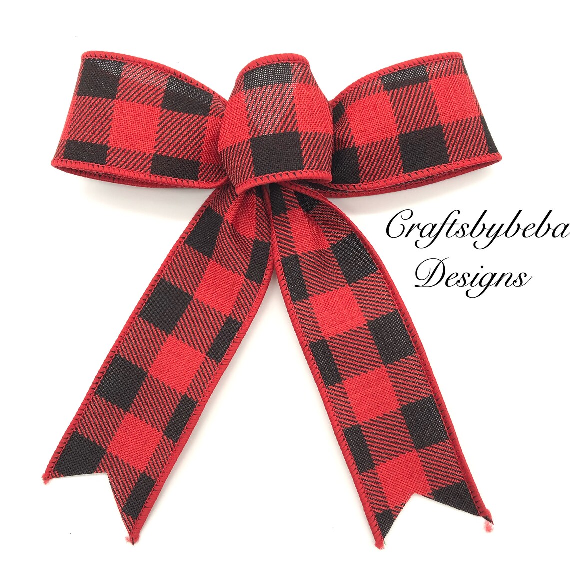 Christmas Tree Bows / Xmas Decorative Bows / Set of 8 Bows / - Etsy
