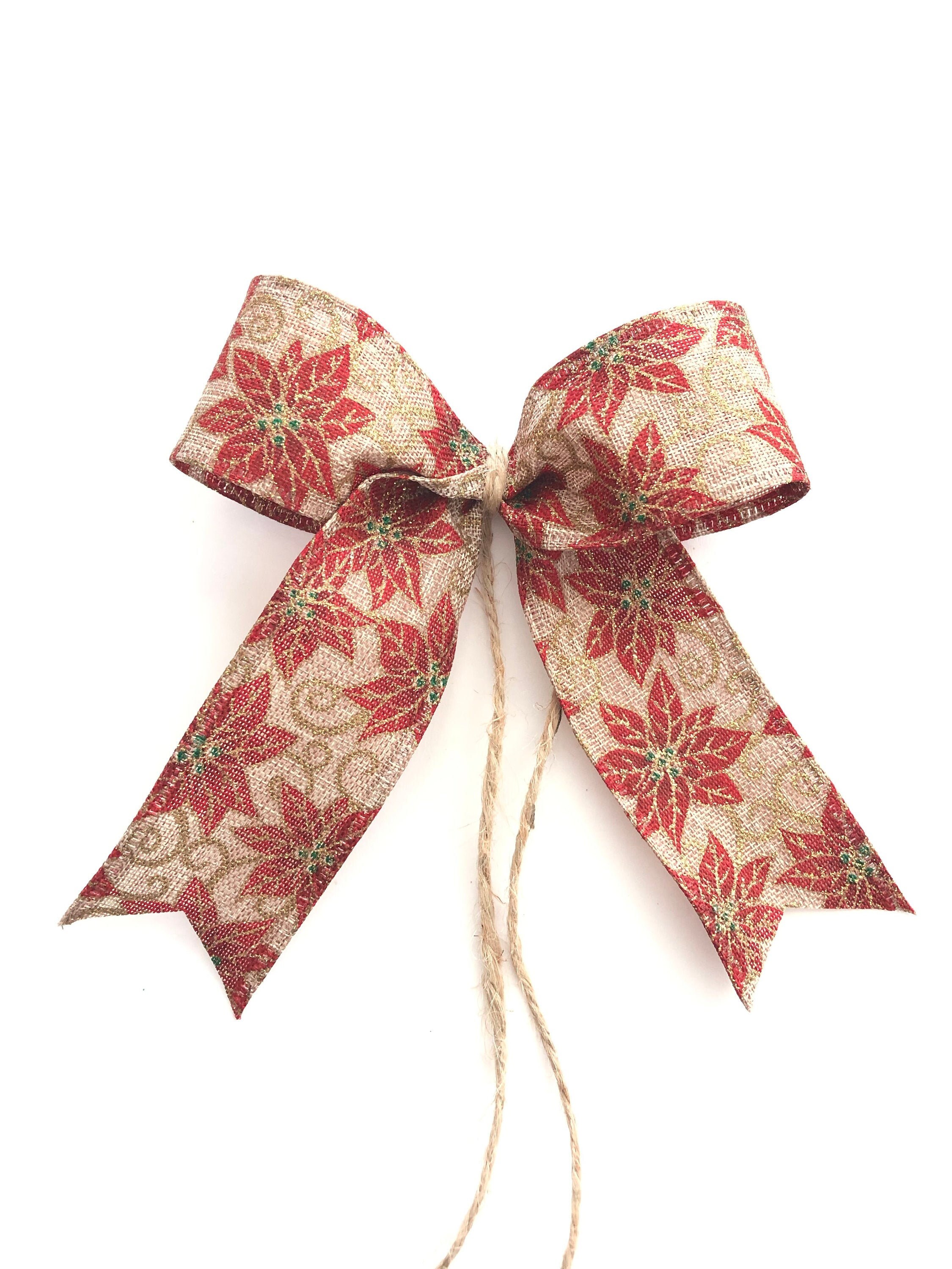 Christmas Decorative Bows / Set of 10 Bows / Poinsettia - Etsy Hong Kong